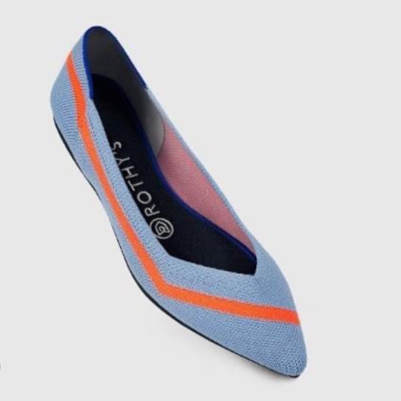 Rothy's | Shoes | Ultra Unicorn Rare Rothys Soft Blue Orange Line ...